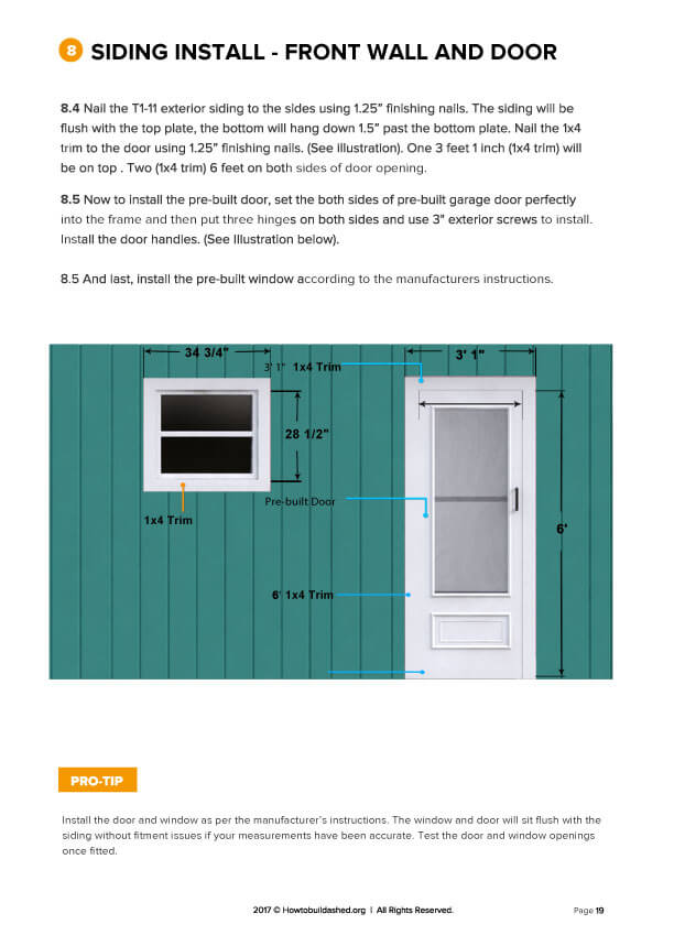 DIY 4X12 Lean-To Storage Shed Plan - 3DSHEDPLANS™